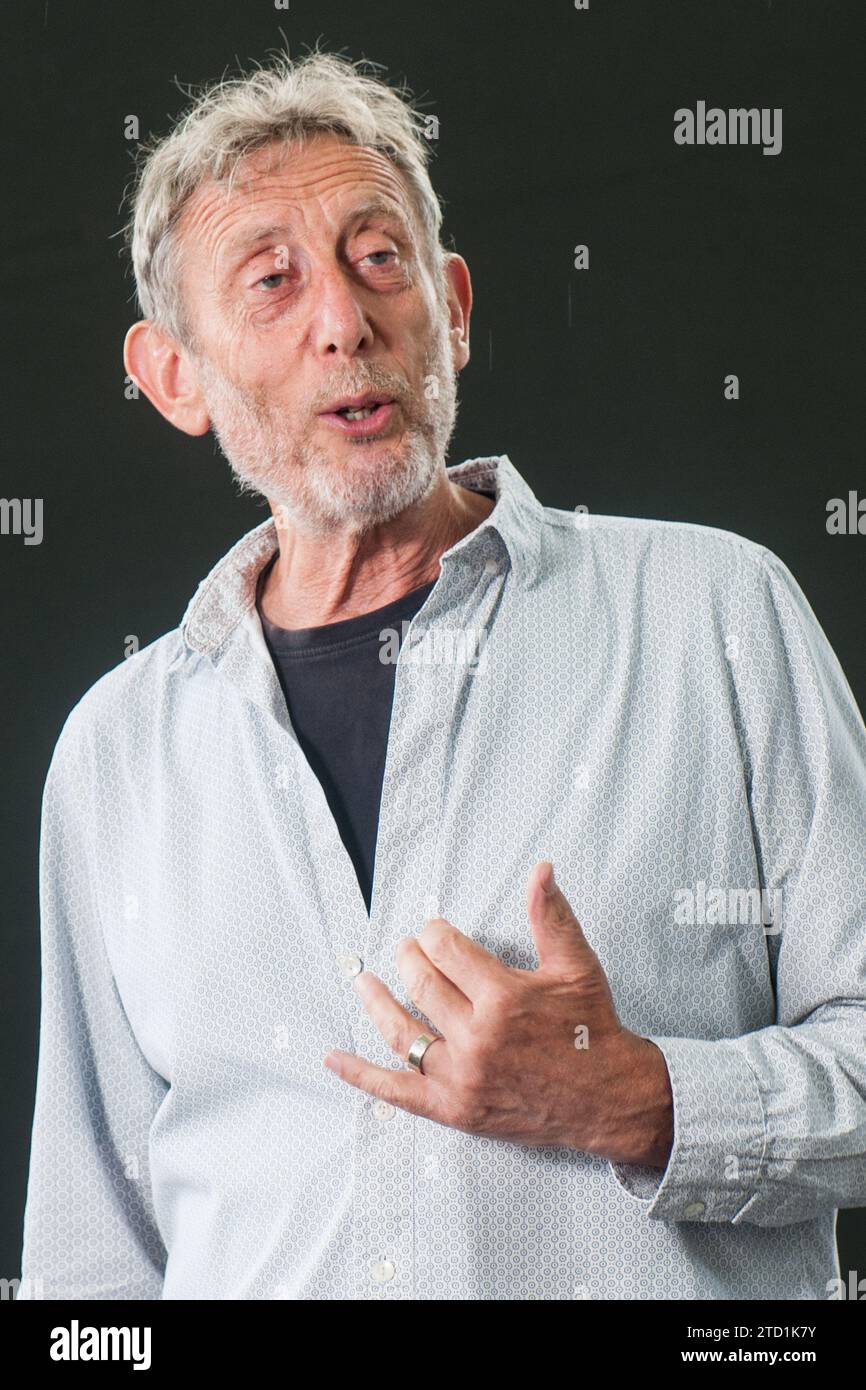 English children's novelist and poet Michael Rosen attends a photocall ...
