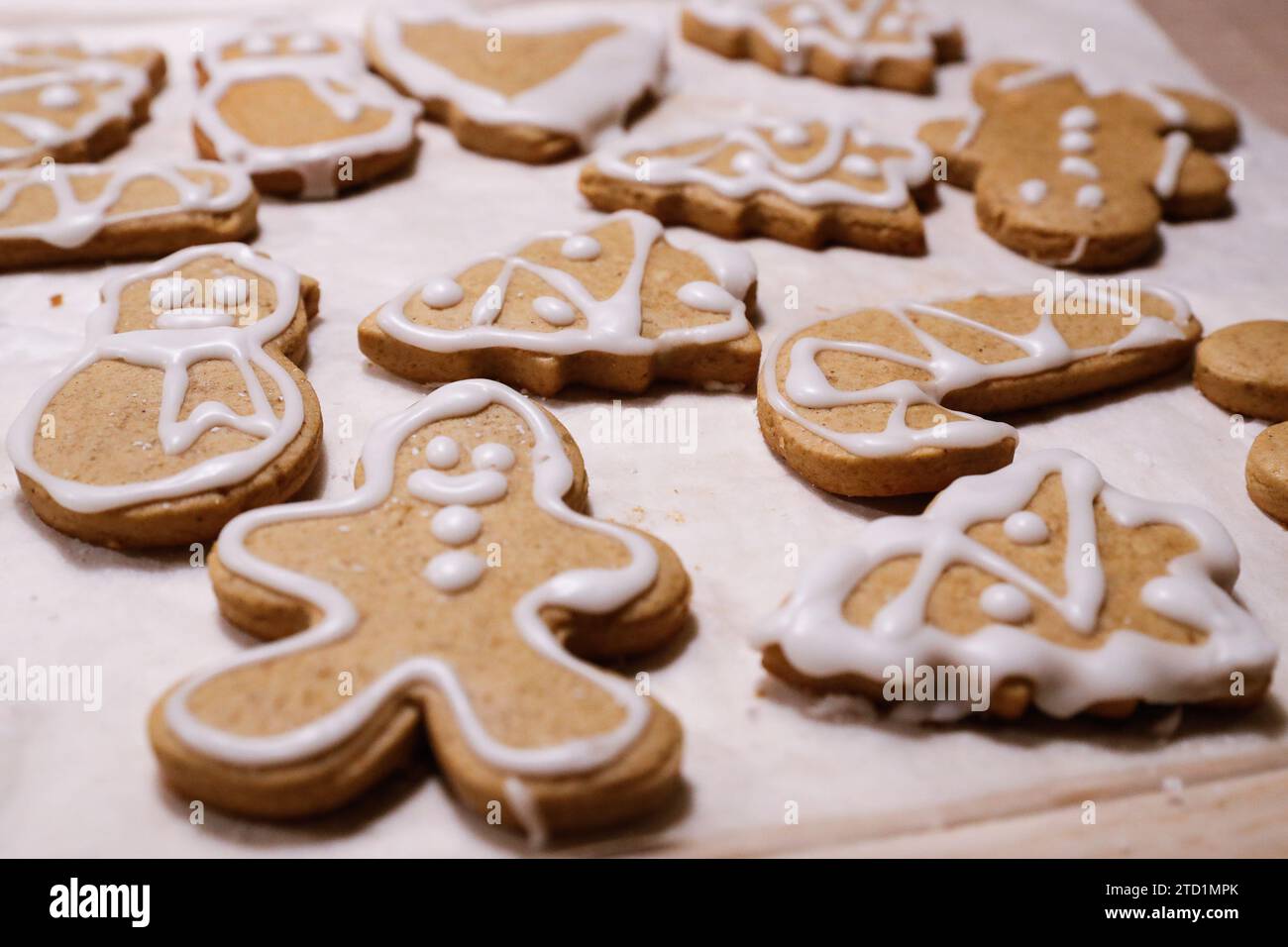 December 14, 2023, Tlaxcala, Mexico: Gingerbread cookies baked and ...
