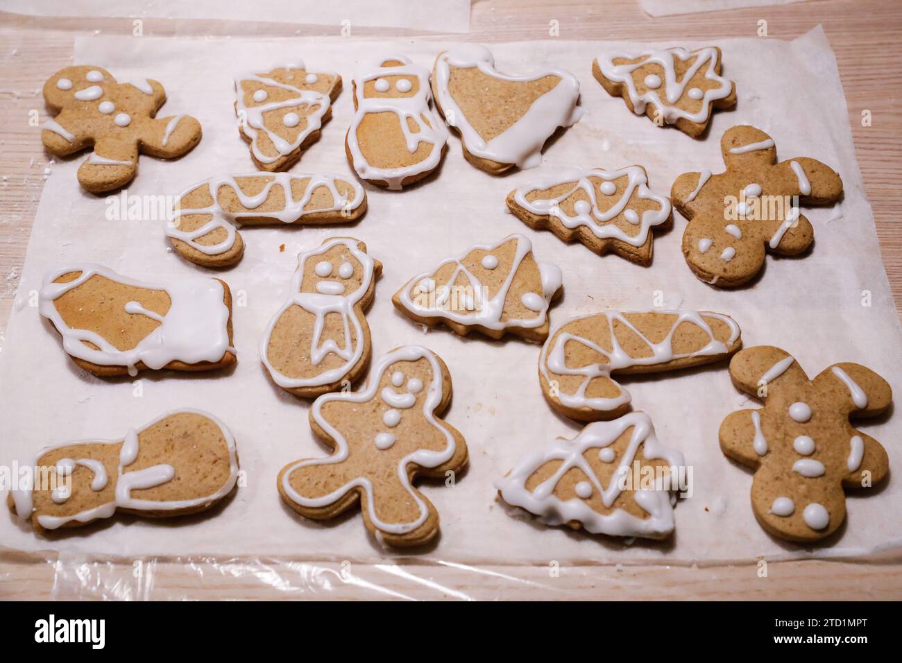 December 14, 2023, Tlaxcala, Mexico: Gingerbread cookies baked and ...