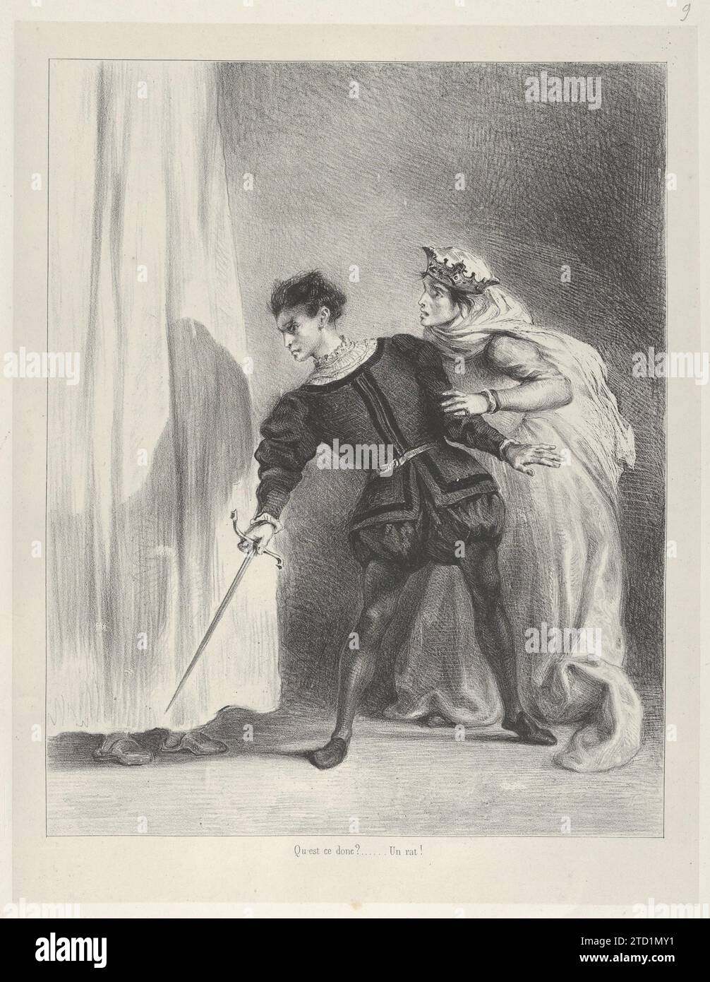 The Murder of Polonius 1922 by Eugene Delacroix Stock Photo - Alamy