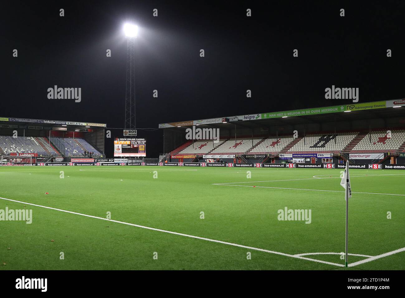 EMMEN, Netherlands, 15-12-2023, football, Dutch Keuken Kampioen Divisie,Emmen - Roda JC, Stadion ...