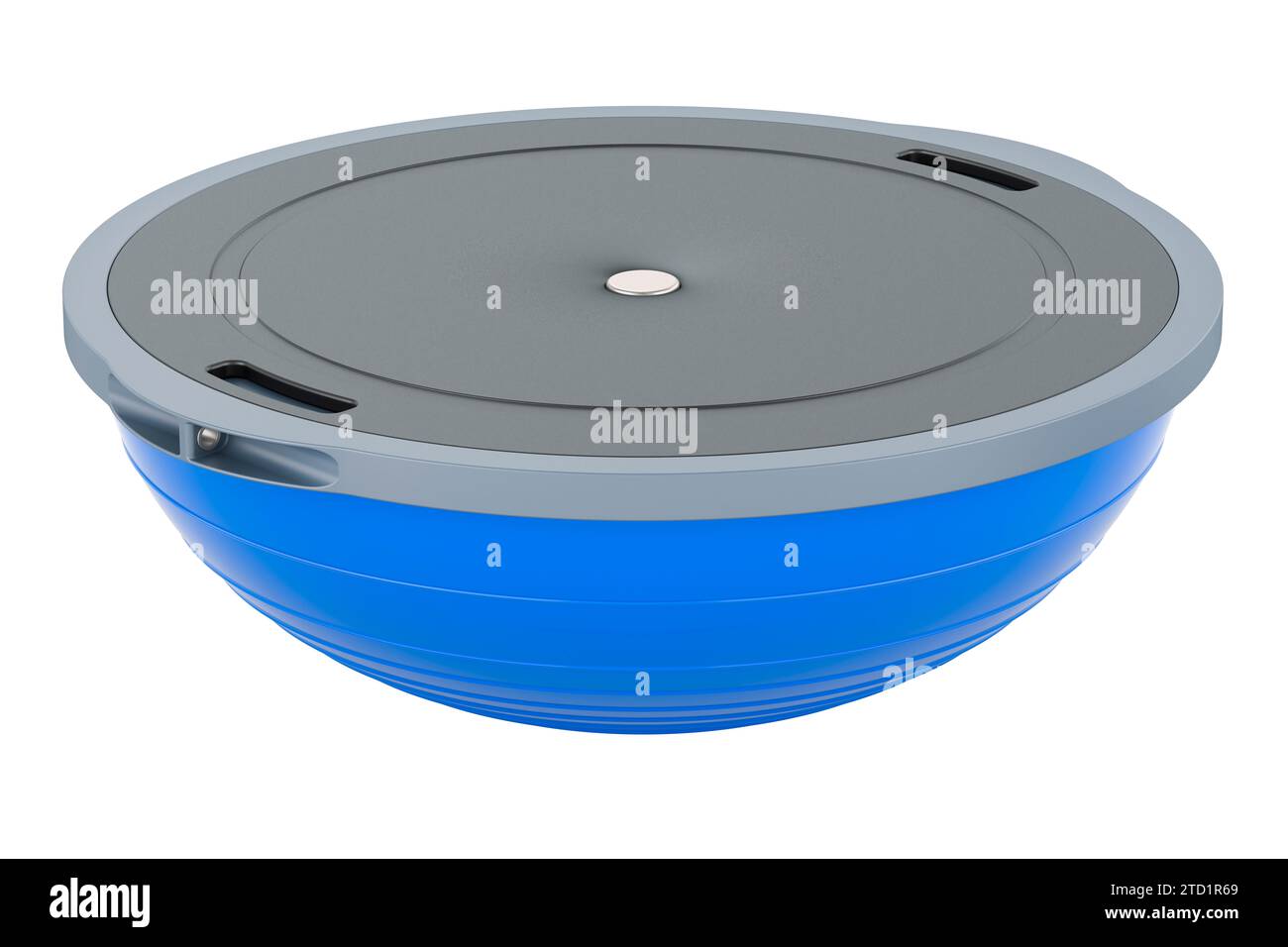 Ball Balance Hemisphere Fitness for Gym, 3D rendering isolated on white ...