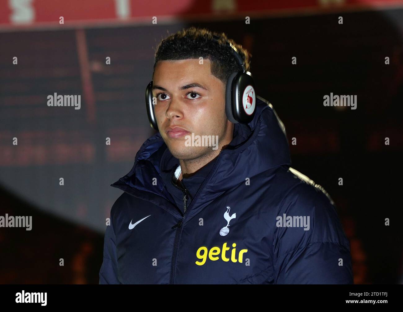 Tottenham Hotspur's Brennan Johnson arriving ahead of the Premier ...