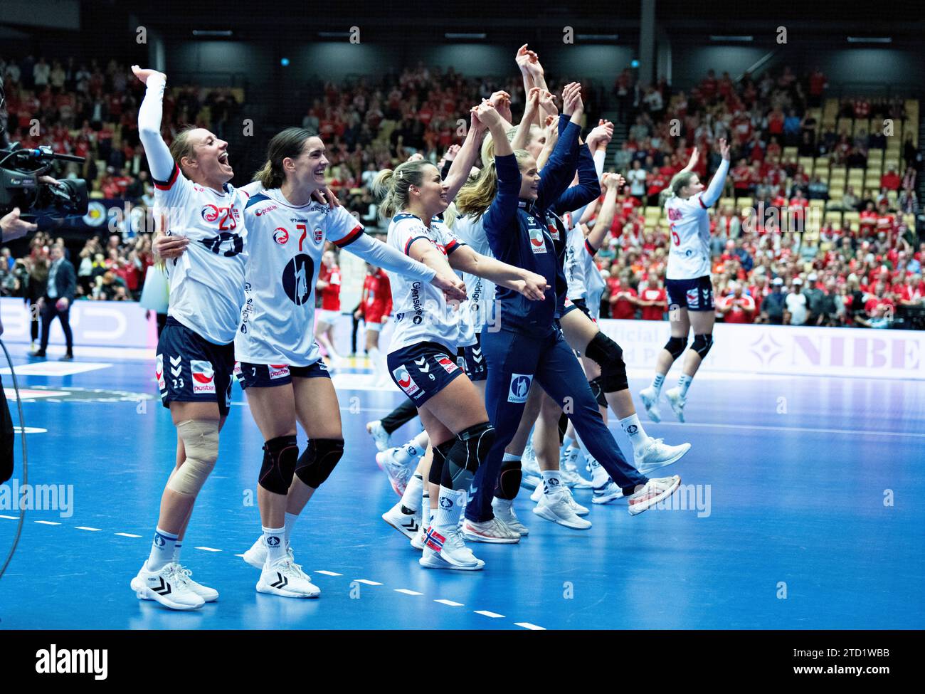 Norway celebrates victory during the IHF World Womens Handball ...