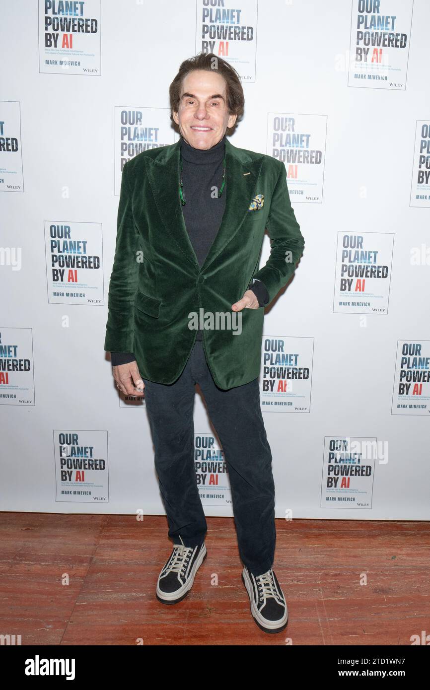 R Couri Hay attends the Mark Minevich "Our Planet Powered by AI" book launch at a private ...