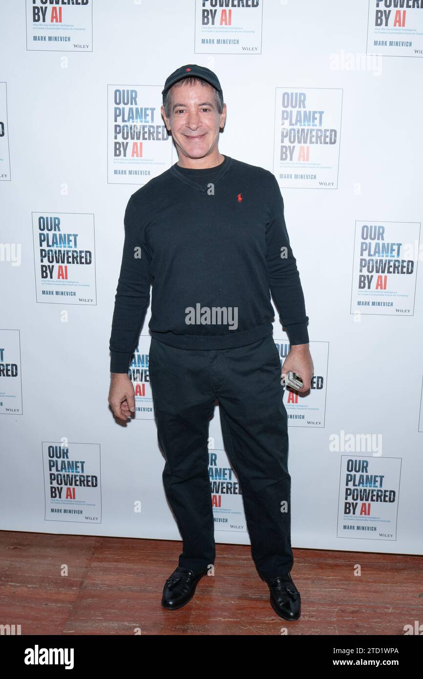 attends the Mark Minevich "Our Planet Powered by AI" book launch at a private townhouse in New ...