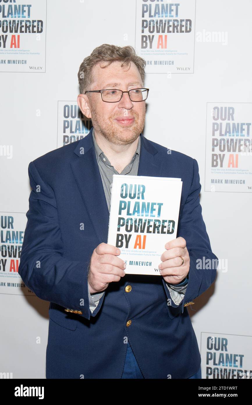 attends the Mark Minevich "Our Planet Powered by AI" book launch at a private townhouse in New ...