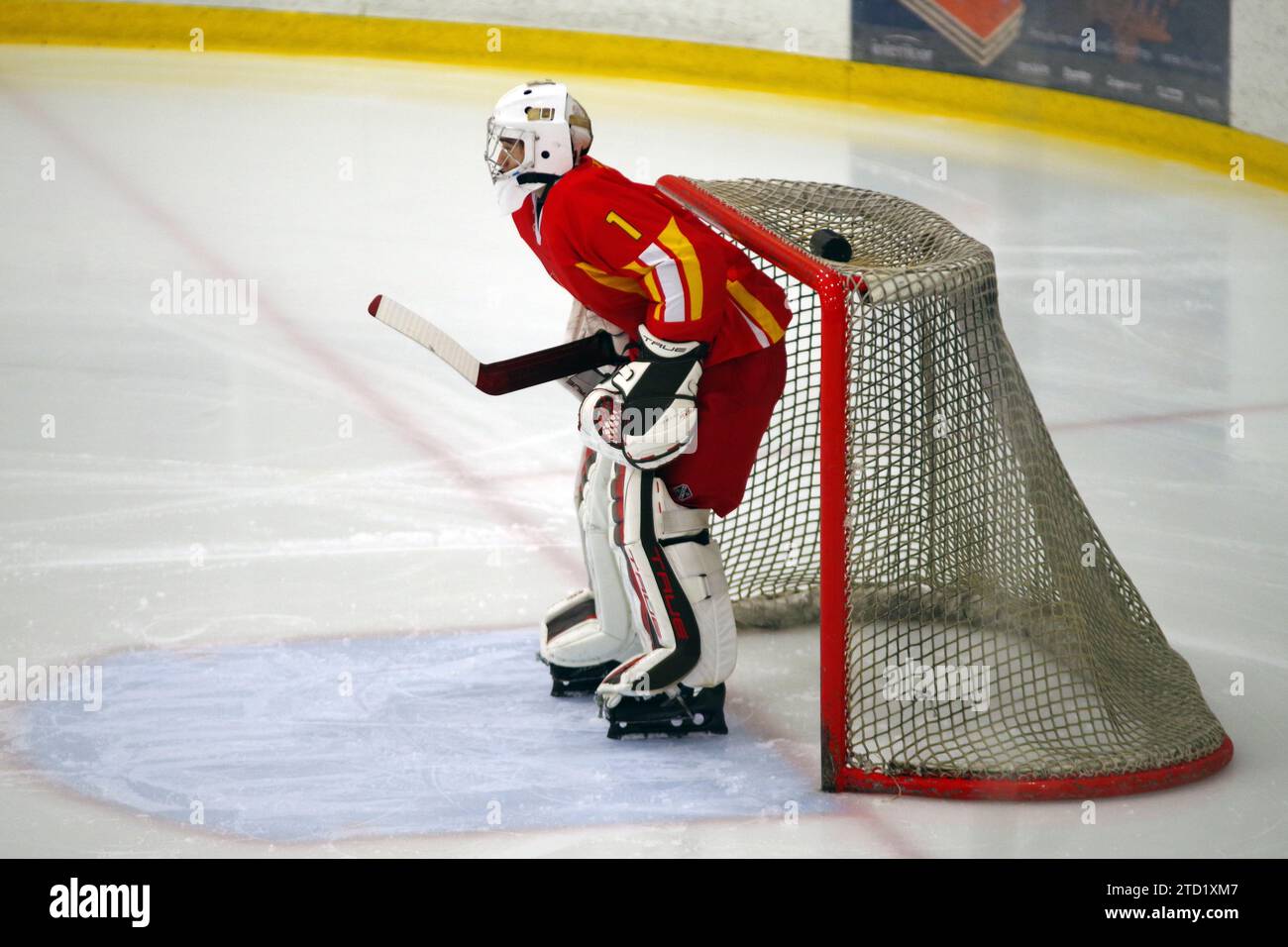 Dumfries, 15 December 2023. Chen Shifeng playing in goal for China ...