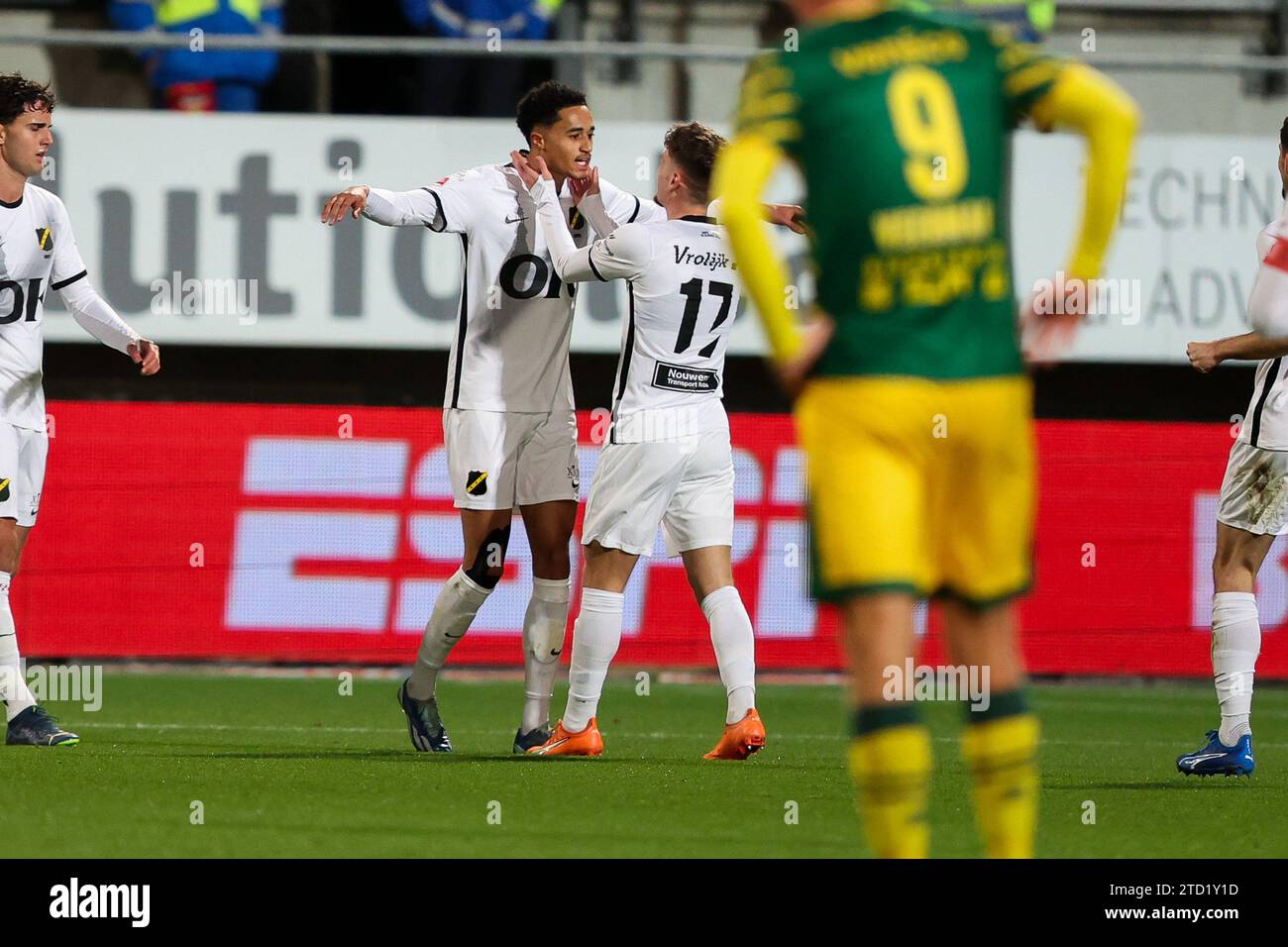 DEN HAAG, NETHERLANDS - DECEMBER 15: Aime Omgba of NAC Breda, Roy ...