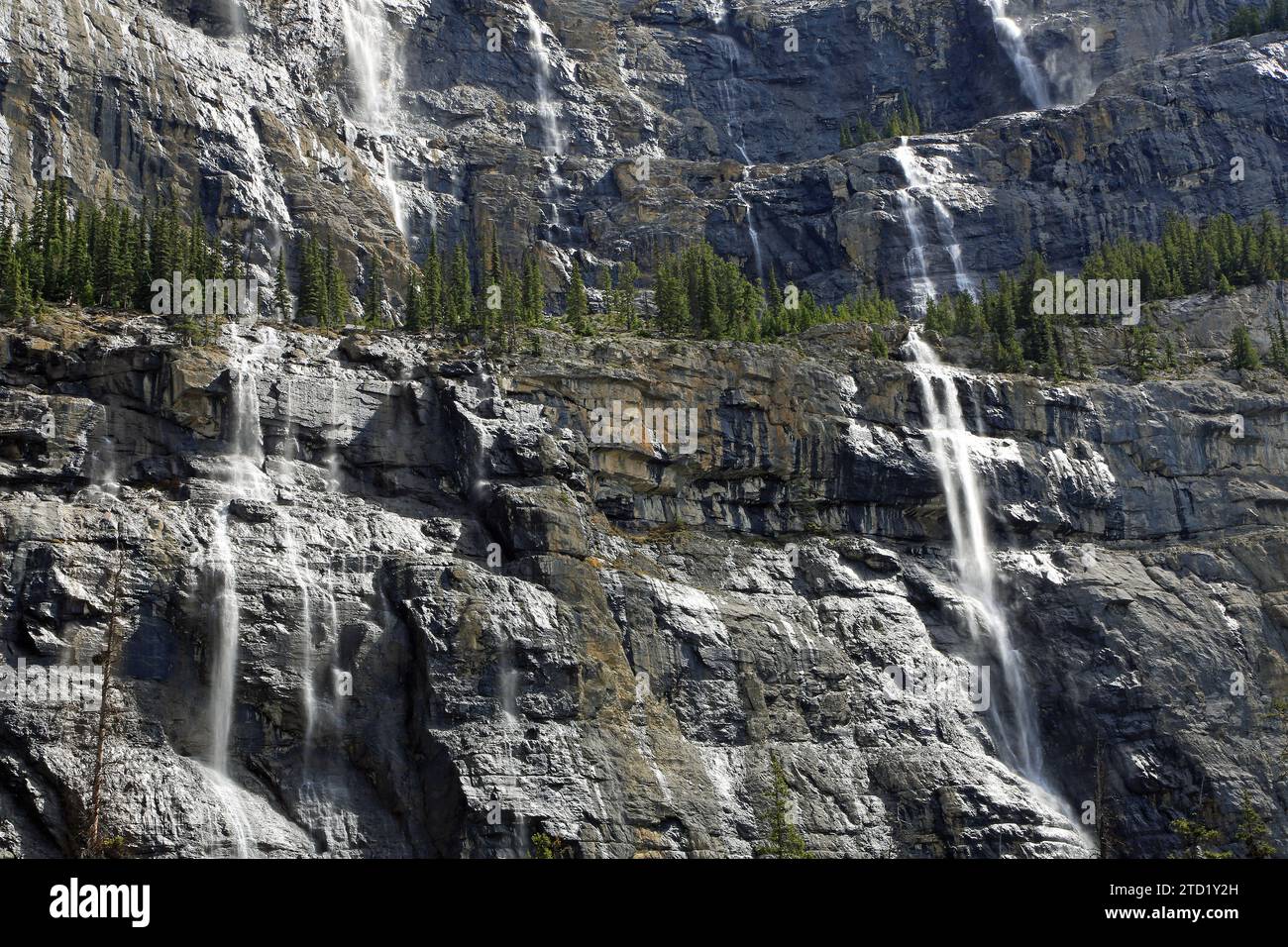 Waterfalls of Weeping Wall - Canada Stock Photo - Alamy