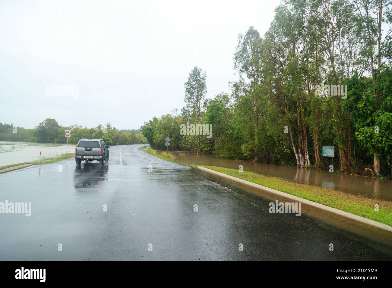December 15, 2023, Cairns, Queensland, Australia: Cars attempt to pass ...