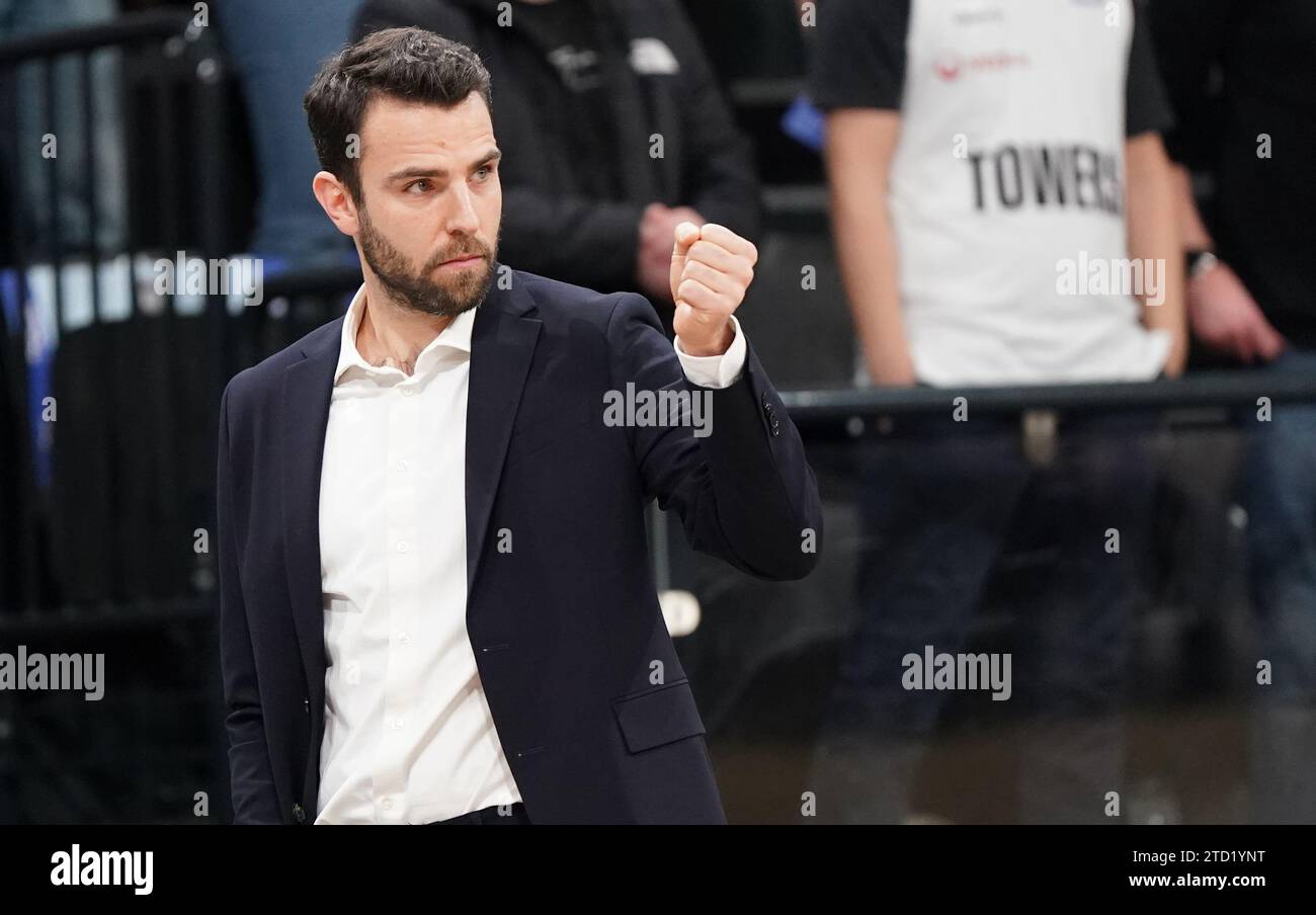15 December 2023, Hamburg: Basketball: Bundesliga, matchday 11, main round, Hamburg Towers ...
