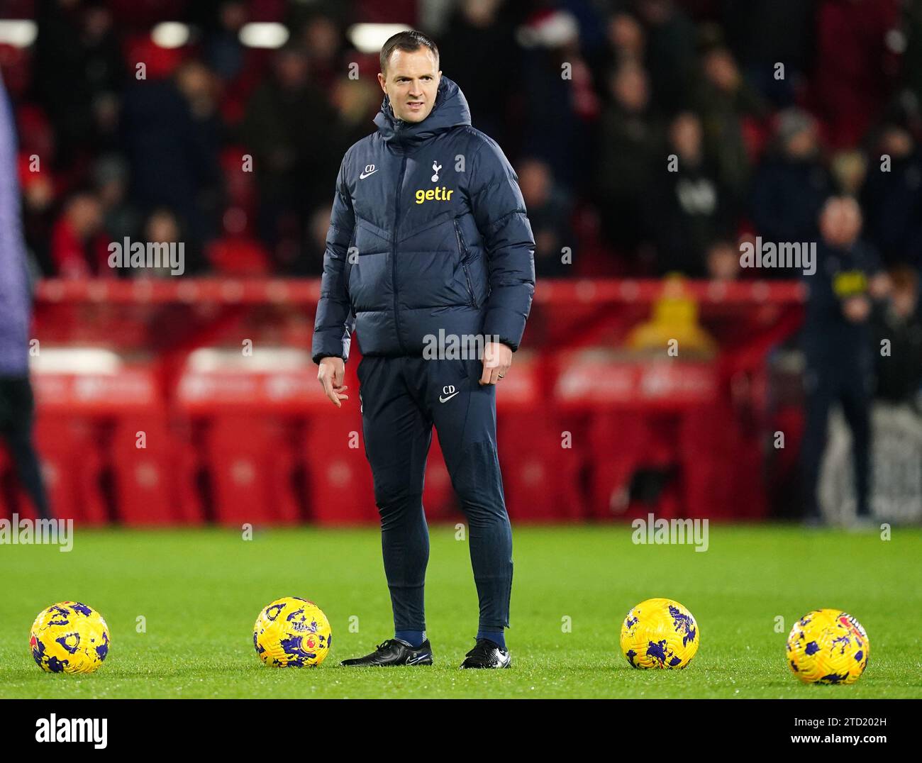 Tottenham Hotspur assistant manager Chris Davies ahead of the Premier ...
