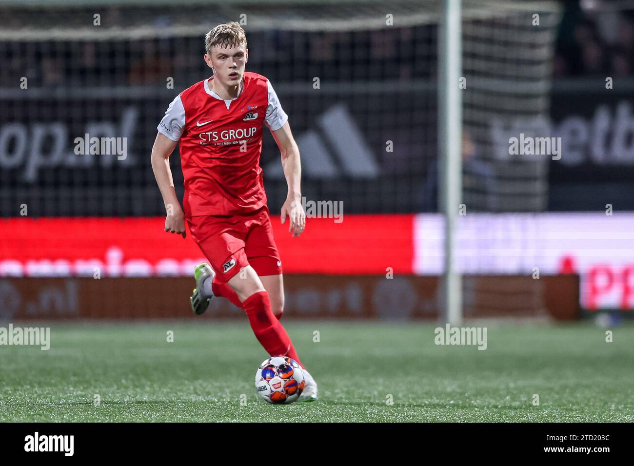 LEEUWARDEN, NETHERLANDS - DECEMBER 15: Maxim Dekker of Jong AZ runs ...