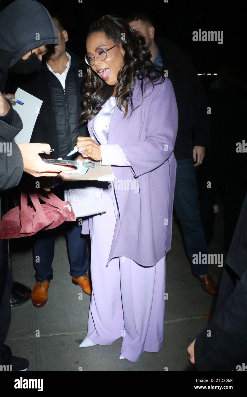 NEW YORK, NY- DECEMBER 14: Oprah Winfrey seen at the screening and Q&A ...
