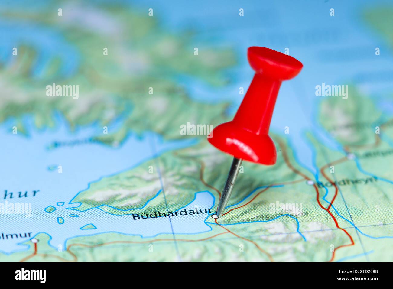 Pinned iceland map hi-res stock photography and images - Alamy
