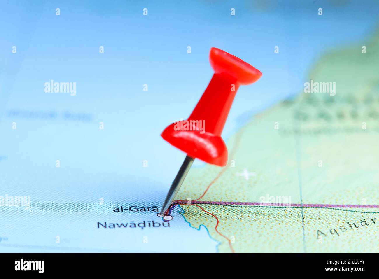 al Gara, West Sahara, Morocco pin on map Stock Photo - Alamy