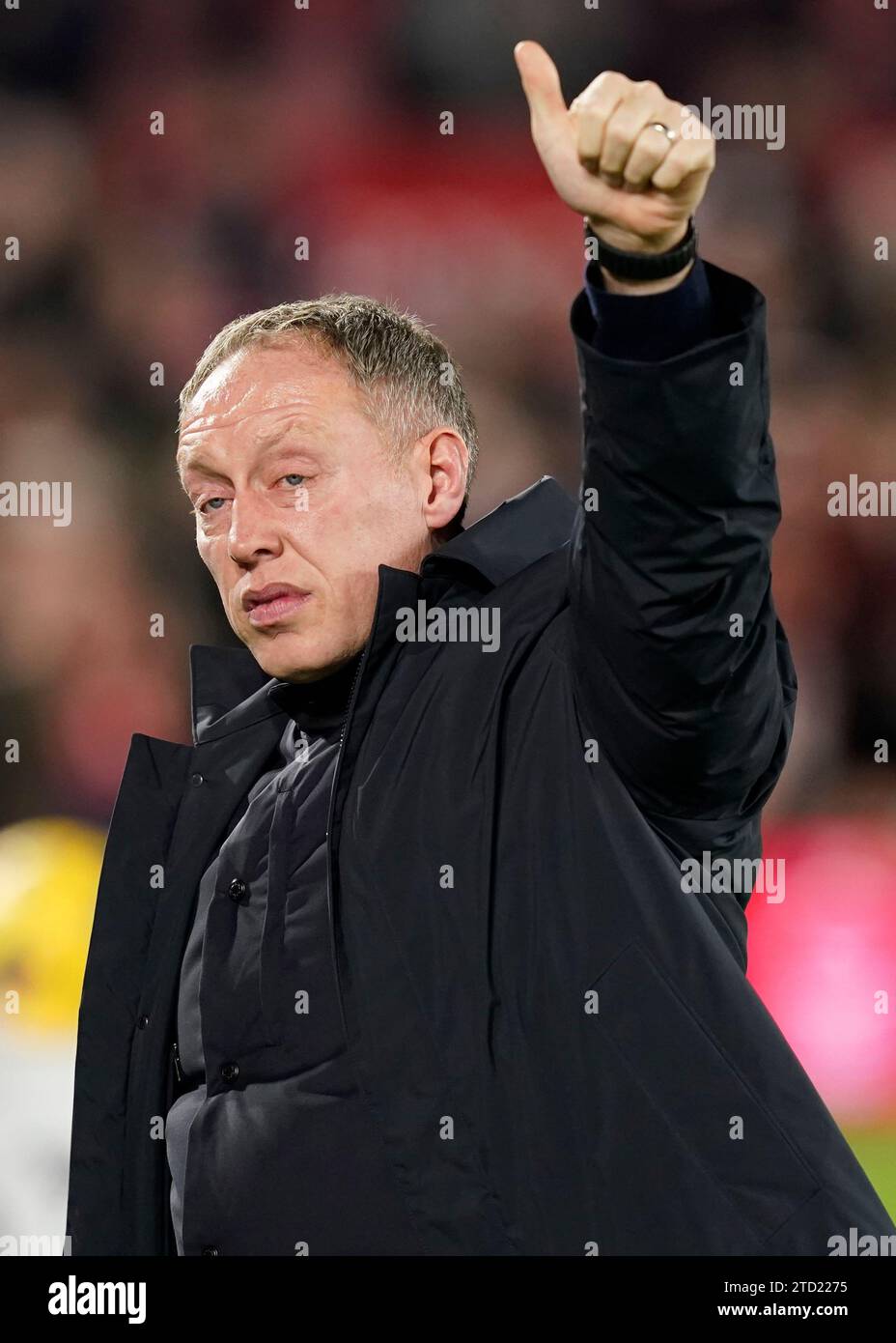 Nottingham, England, 15th December 2023. Steve Cooper manager of ...