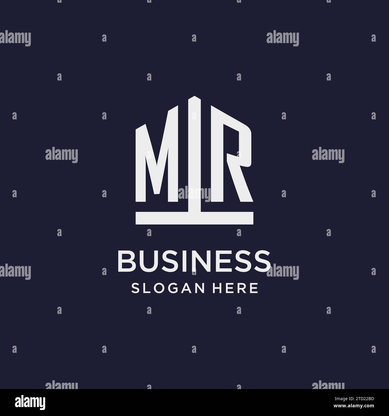 MR initial monogram logo design with pentagon shape style design ideas ... MR initial monogram logo design with pentagon shape style design ideas ...