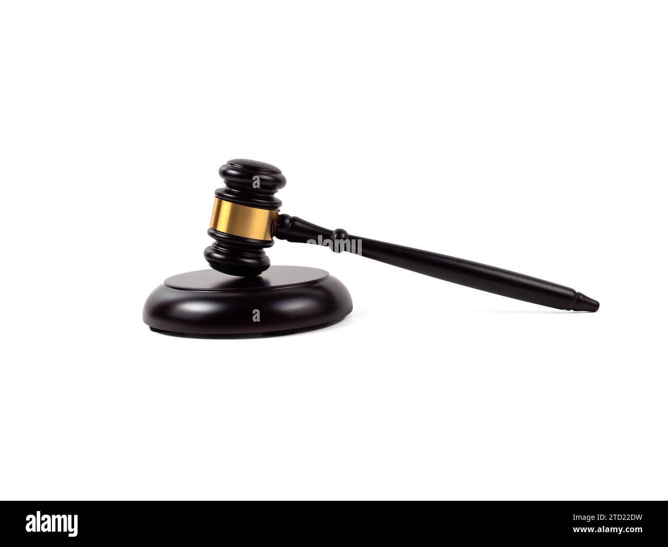 Judge's gavel for making a decision isolated on a white background ...