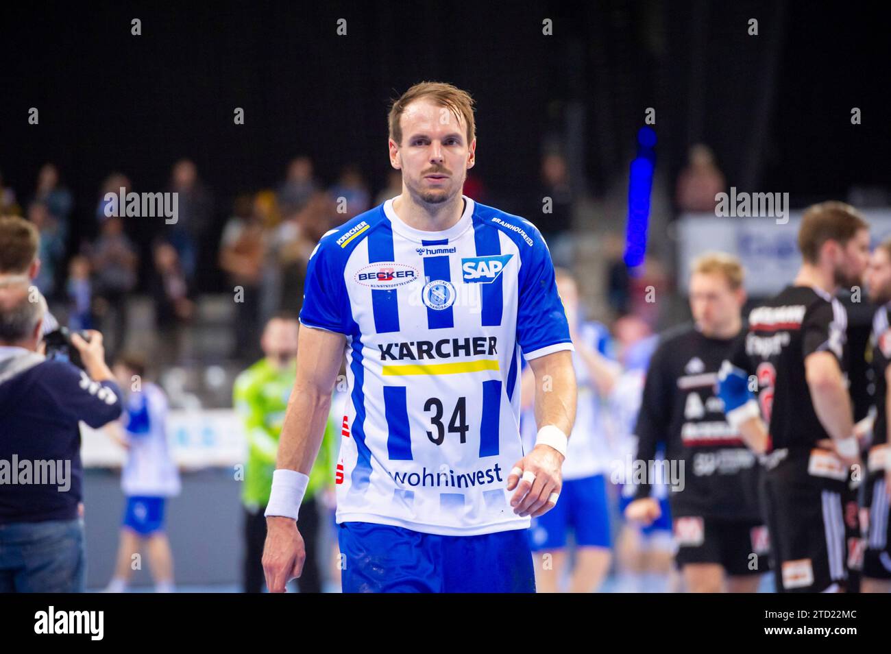 Kai Haefner (TVB Stuttgart, 34) - sichtlich enttaeuscht nach knapper ...