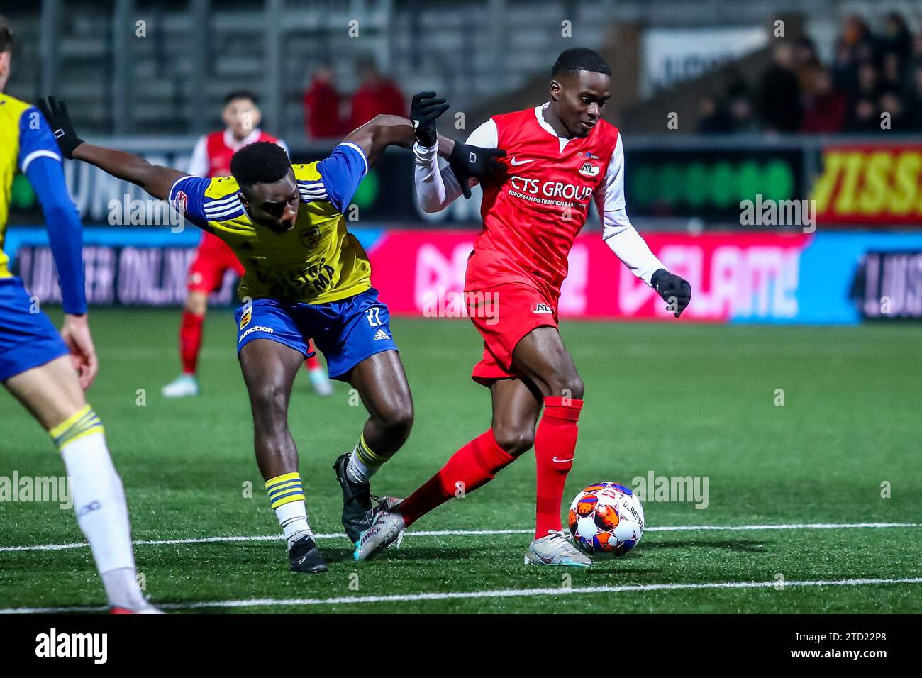 LEEUWARDEN, NETHERLANDS - DECEMBER 15: Ricuenio Kewal of Jong AZ is ...