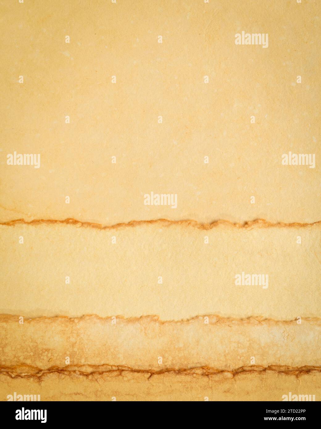 set of tan toned heavyweight vintage handmade paper sheets Stock Photo ...