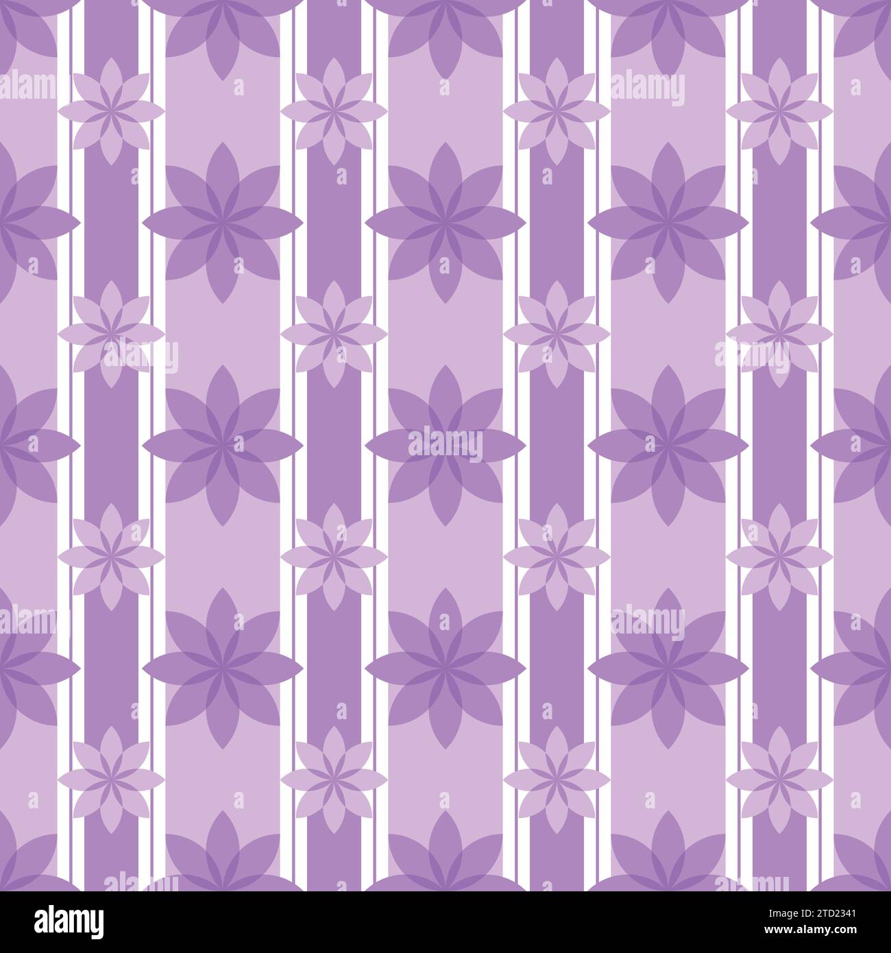 Vintage floral pattern. Purple floral vector pattern with vintage feel ...