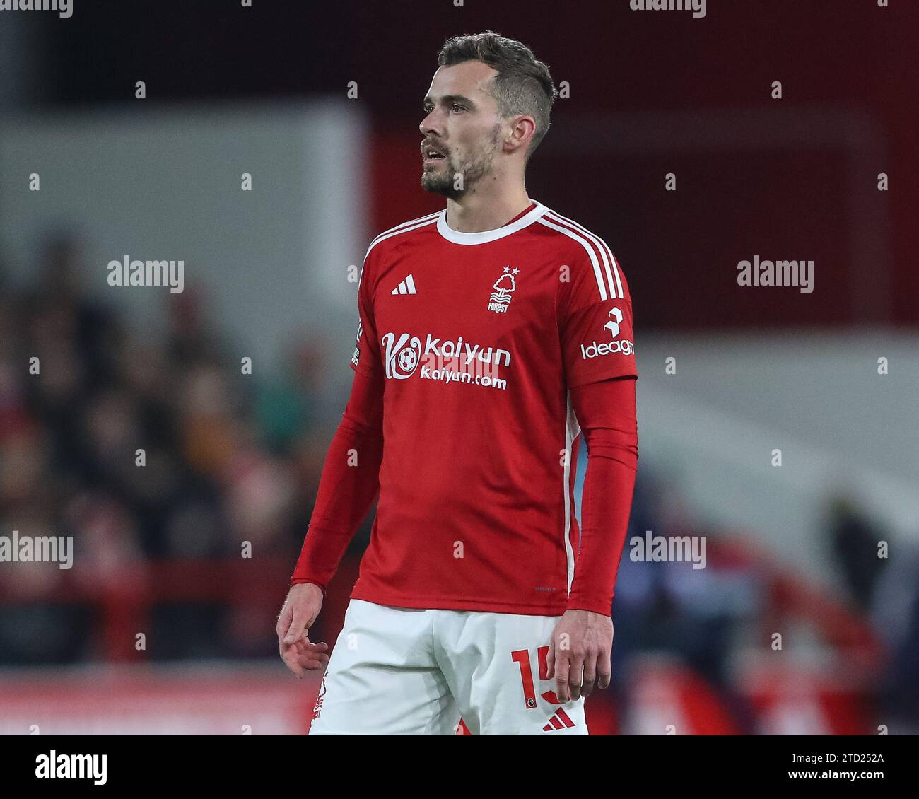 Harry Toffolo #15 of Nottingham Forest during the Premier League match ...