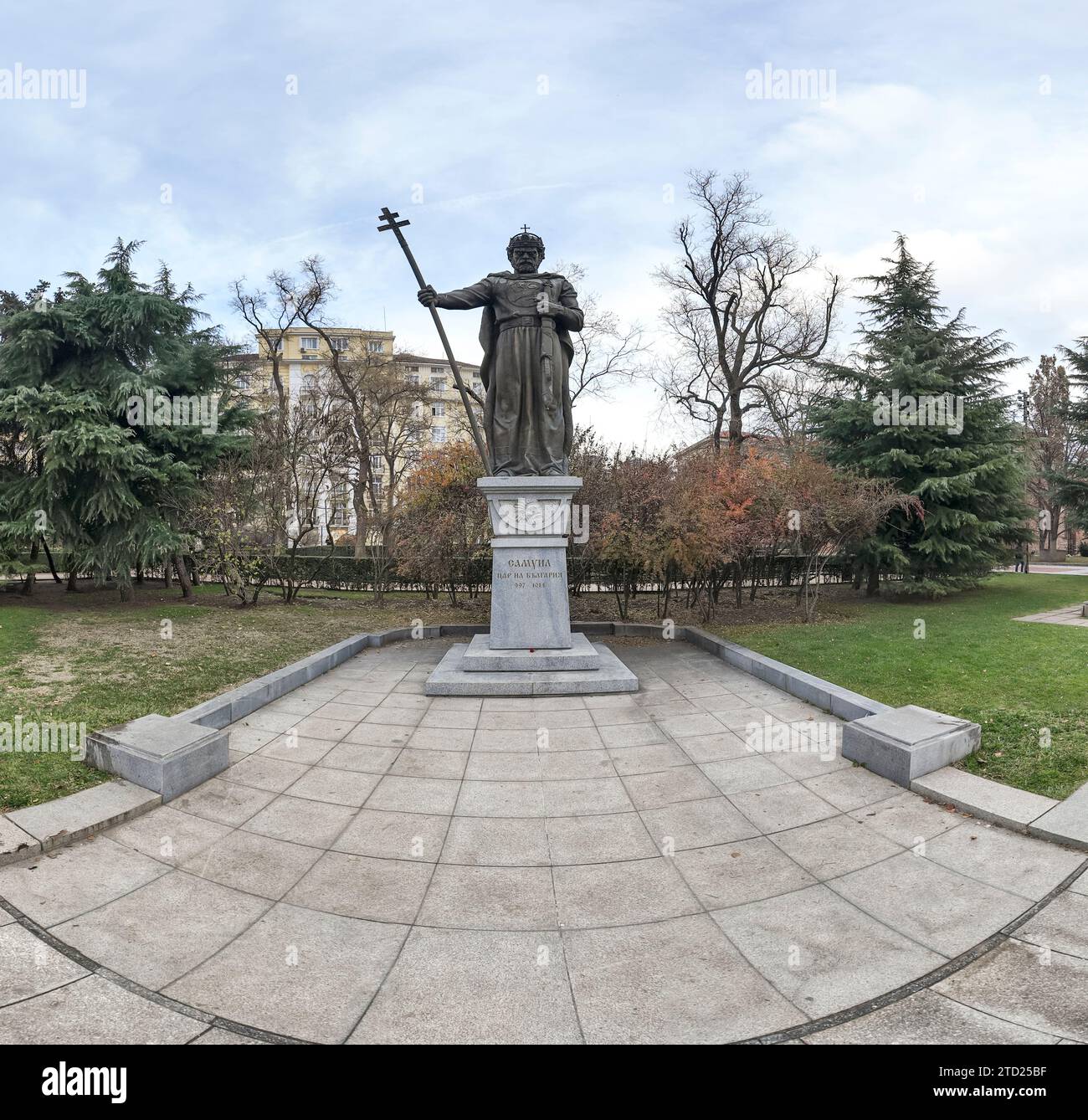 SOFIA, BULGARIA - DECEMBER 13, 2023: Sunset view of Monument of ...