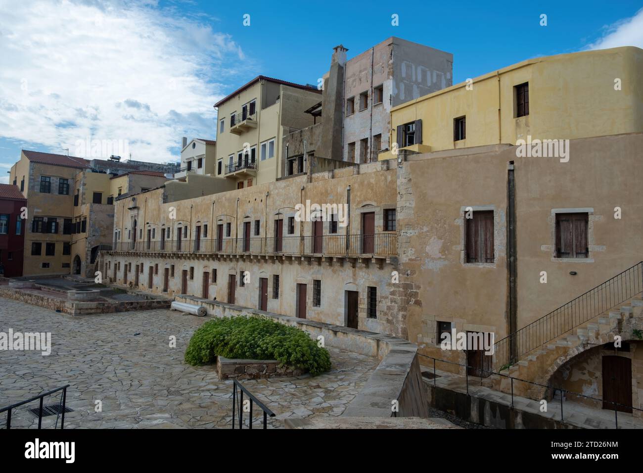 War museum, Firkas Fortress at harbor of the Old Town of Chania Crete ...