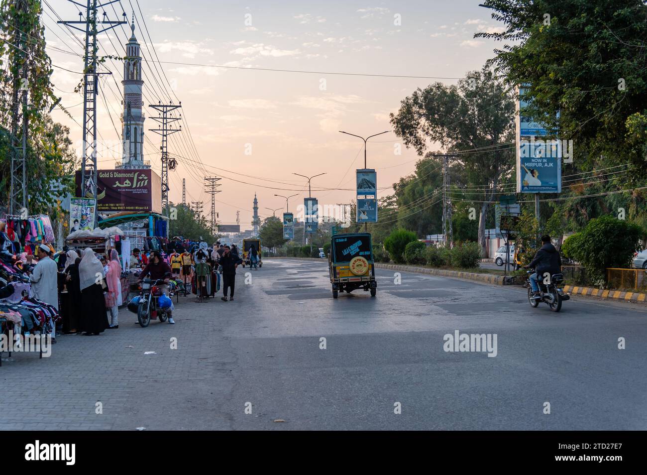 Street scene in Mirpur, Azad Kashmir, Pakistan Stock Photo - Alamy