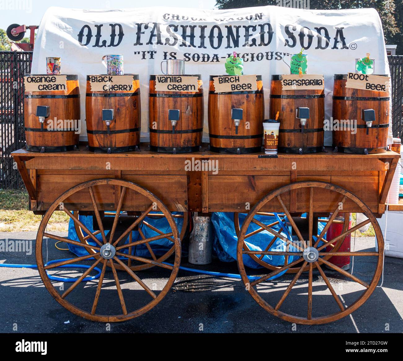 West Islip, New York, USA - 22 September 2019: An old fashioned soda ...