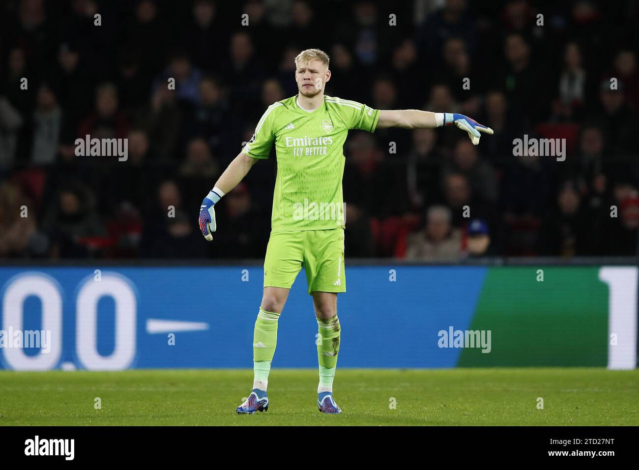 EINDHOVEN - Arsenal FC goalkeeper Aaron Ramsdale during the UEFA ...