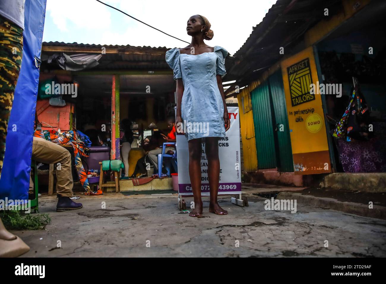 22-Year-Old model Catherine Atieno is posed wearing her outfit designed ...