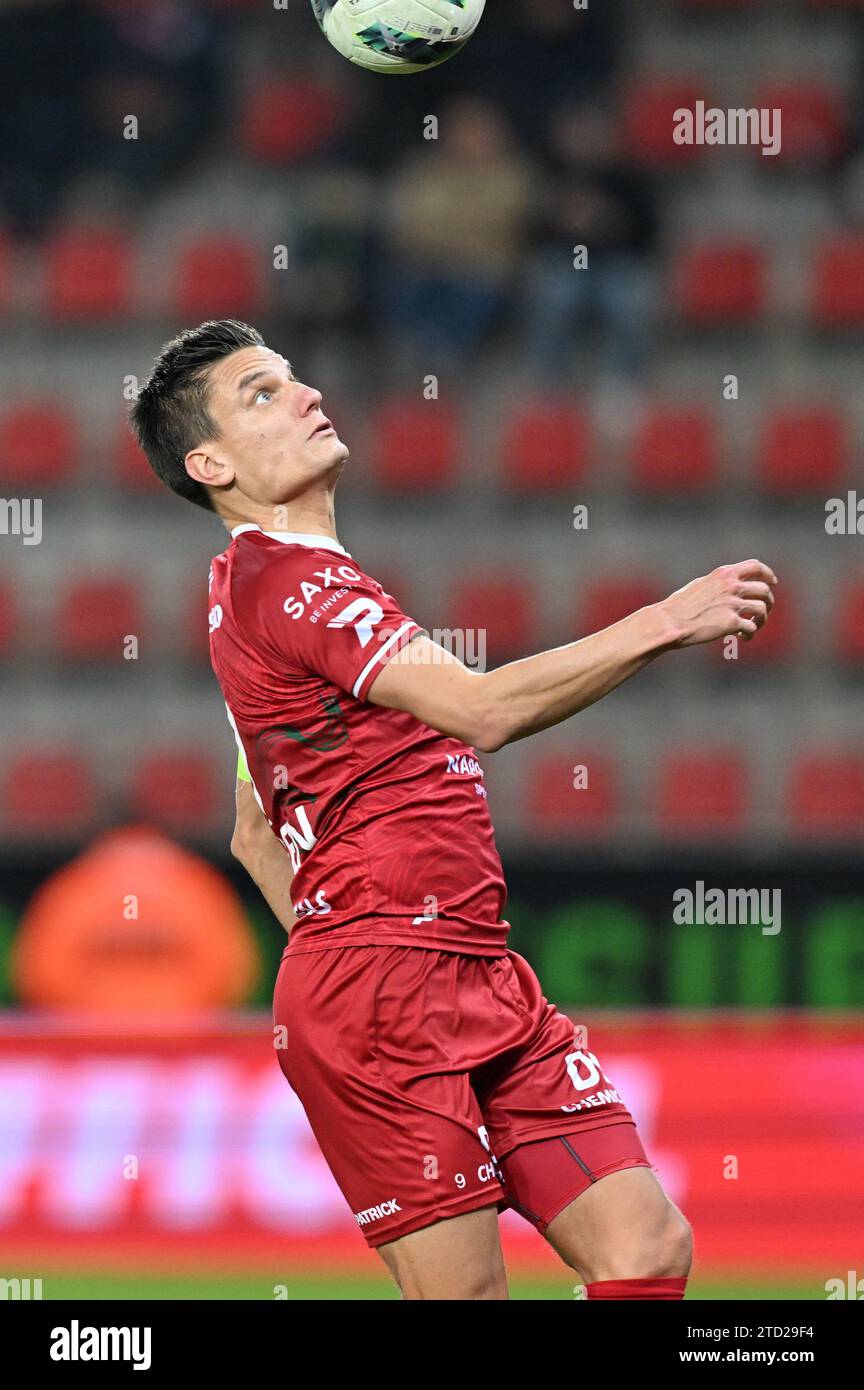 Jelle Vossen (9) of Zulte-Waregem pictured during a soccer game between ...