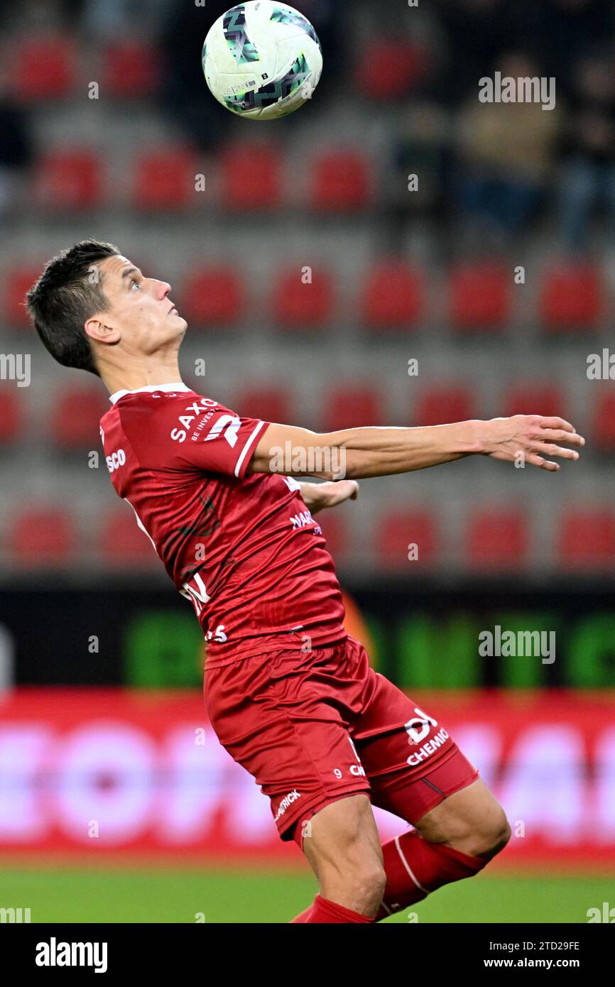 Jelle Vossen (9) of Zulte-Waregem pictured during a soccer game between ...