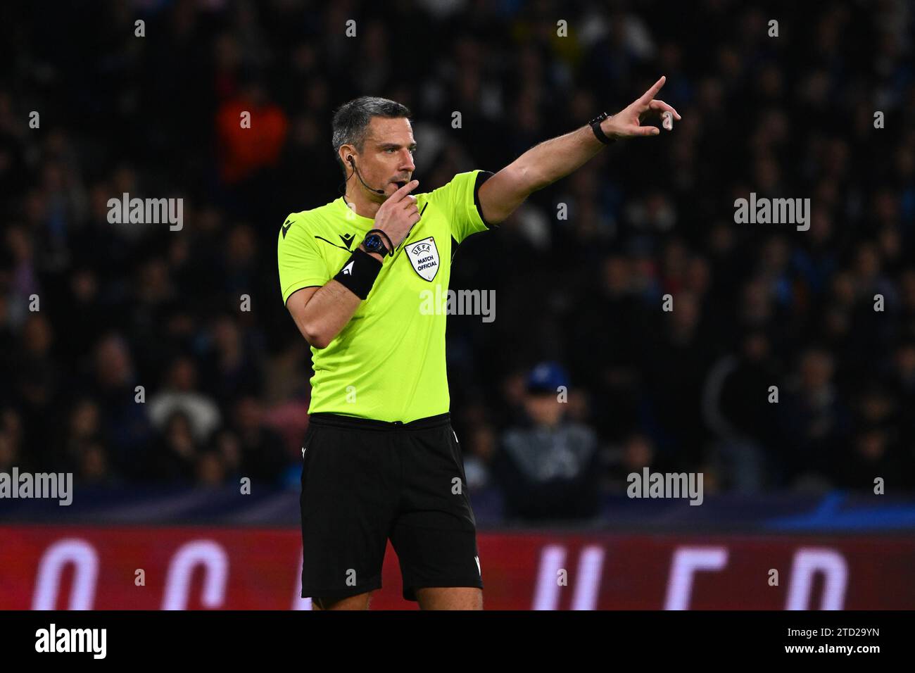Referee Danny Makkelie during the Uefa Champions League match between ...