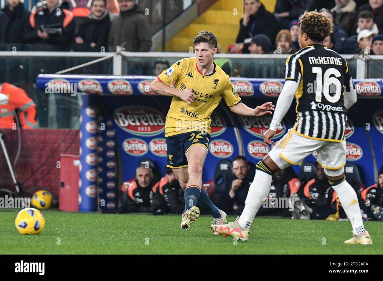 Morten Frendrup of Genoa in action during Serie A TIM between Genoa CFC ...