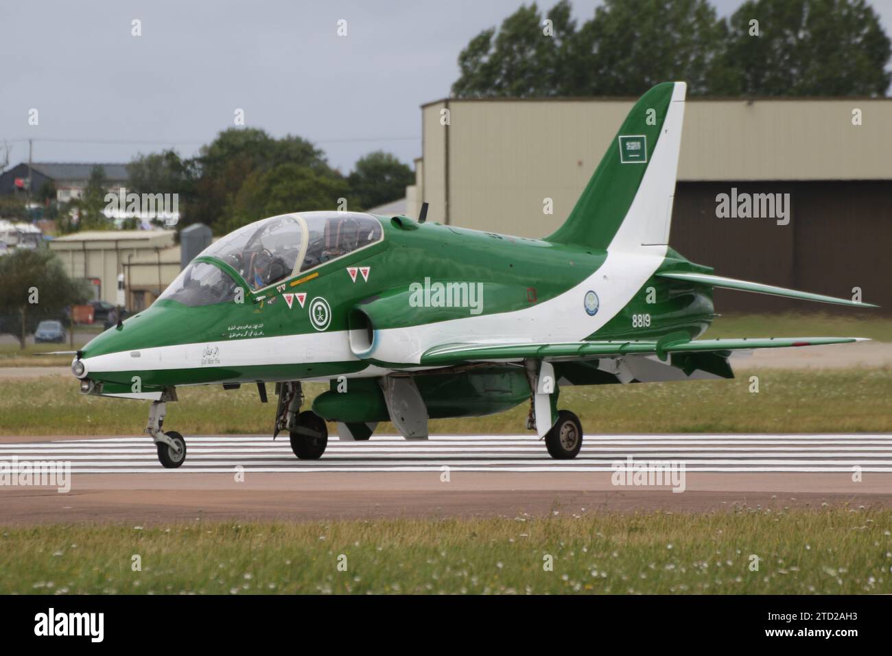 8819, a BAe Hawk 65 operated by the Saudi Hawks (or Saudi Falcons), the ...