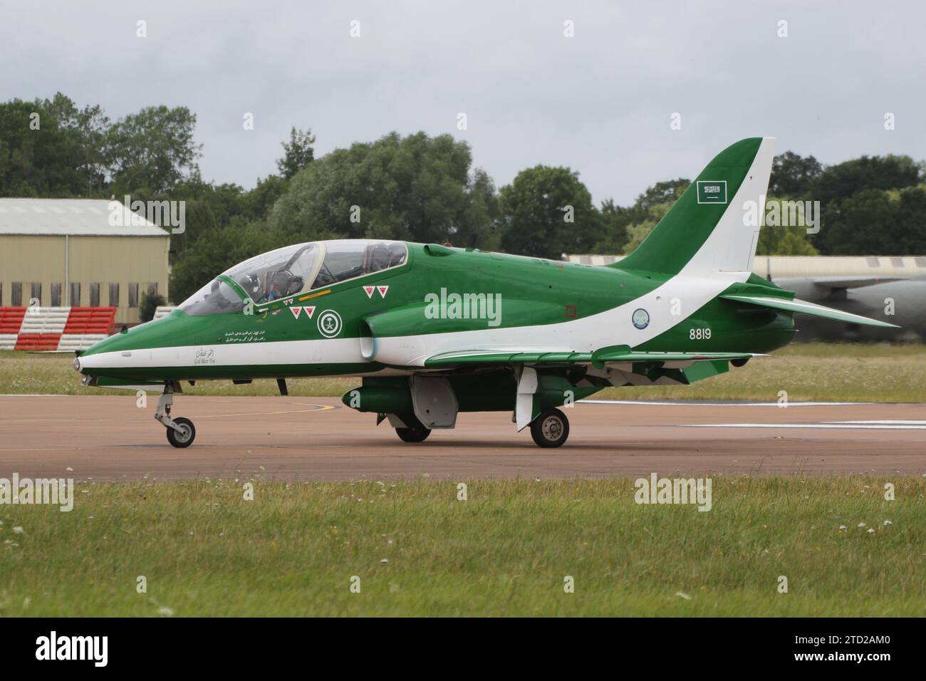 8819, a BAe Hawk 65 operated by the Saudi Hawks (or Saudi Falcons), the ...