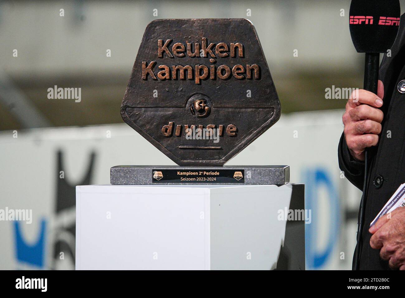 TILBURG, NETHERLANDS - DECEMBER 15: Dutch Keukenkampioen Divisie trophy ...