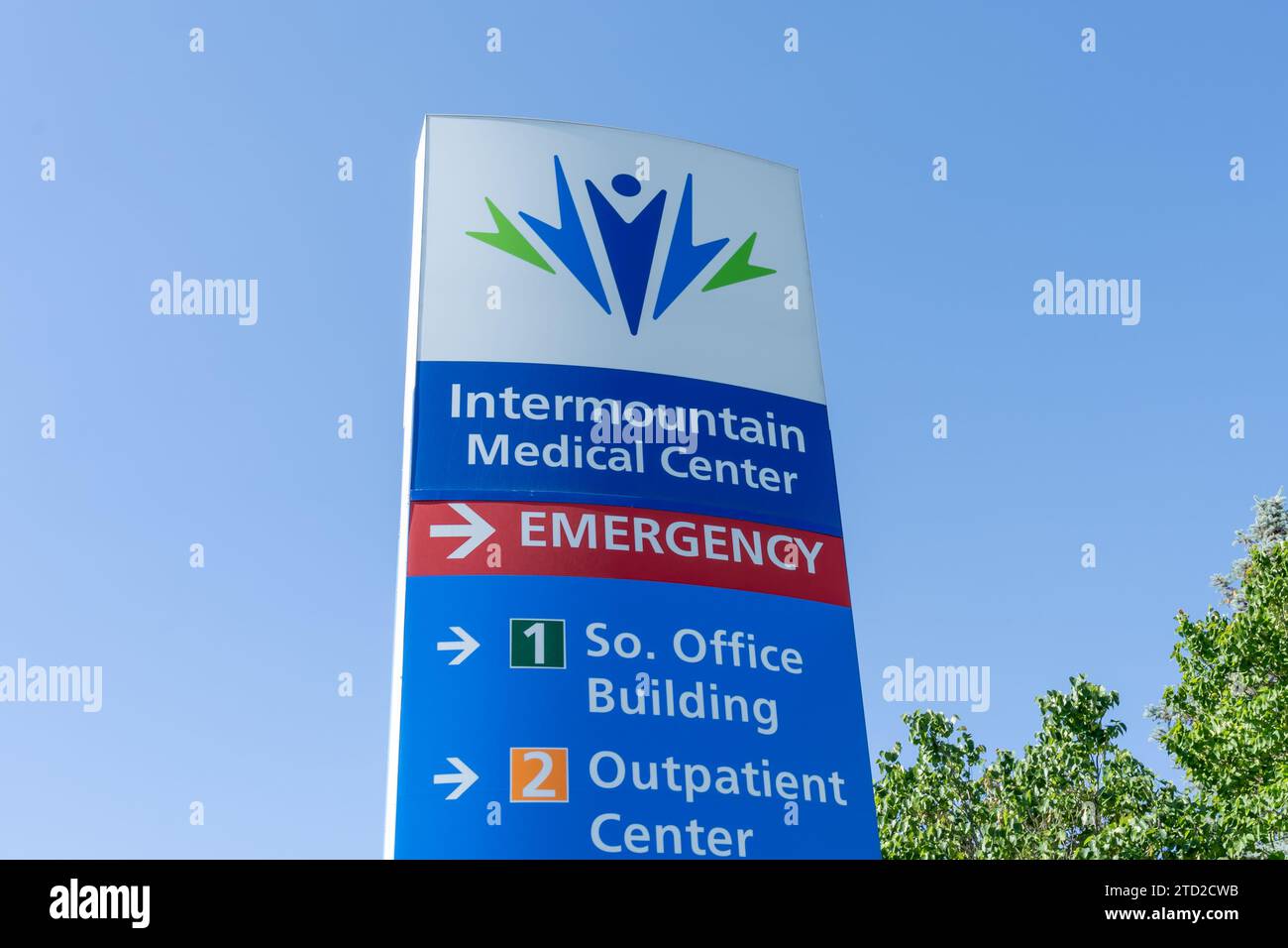 Intermountain Medical Center sign is seen in Murray, Utah, USA Stock ...