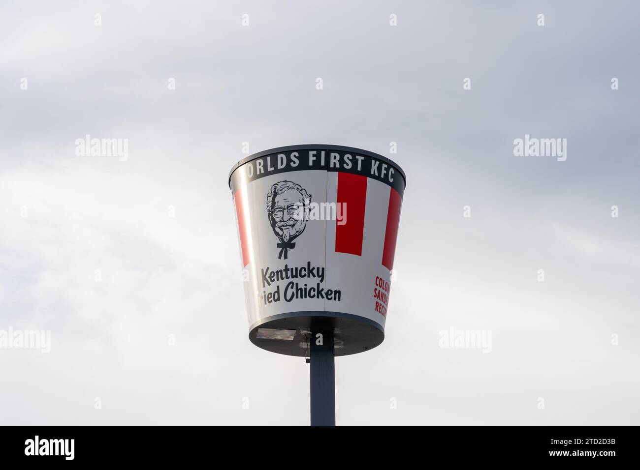 World's First KFC (Kentucky Fried Chicken) restaurant bucket sign in ...