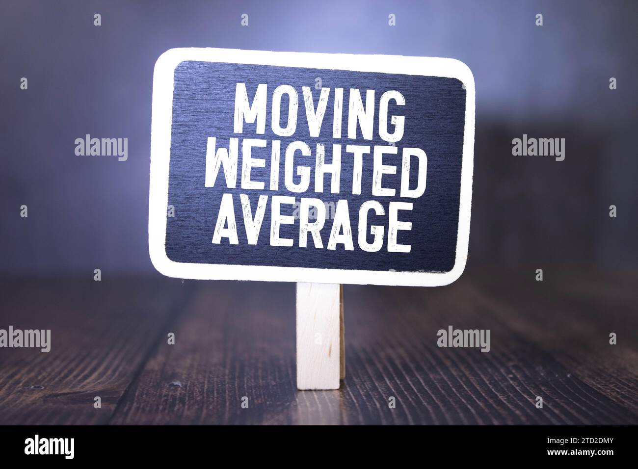 text Moving Weighted Average on paper Stock Photo - Alamy