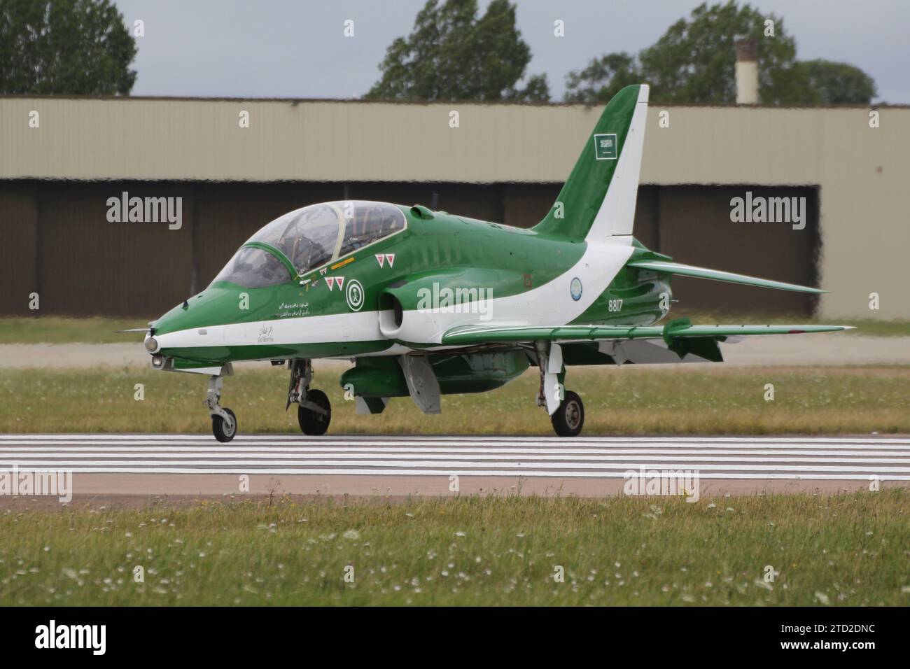 8817, a BAe Hawk 65 operated by the Saudi Hawks (or Saudi Falcons), the ...