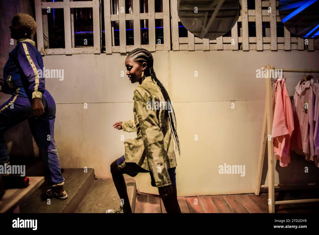 Models catwalk through the runway dressed in outfits designed by ...