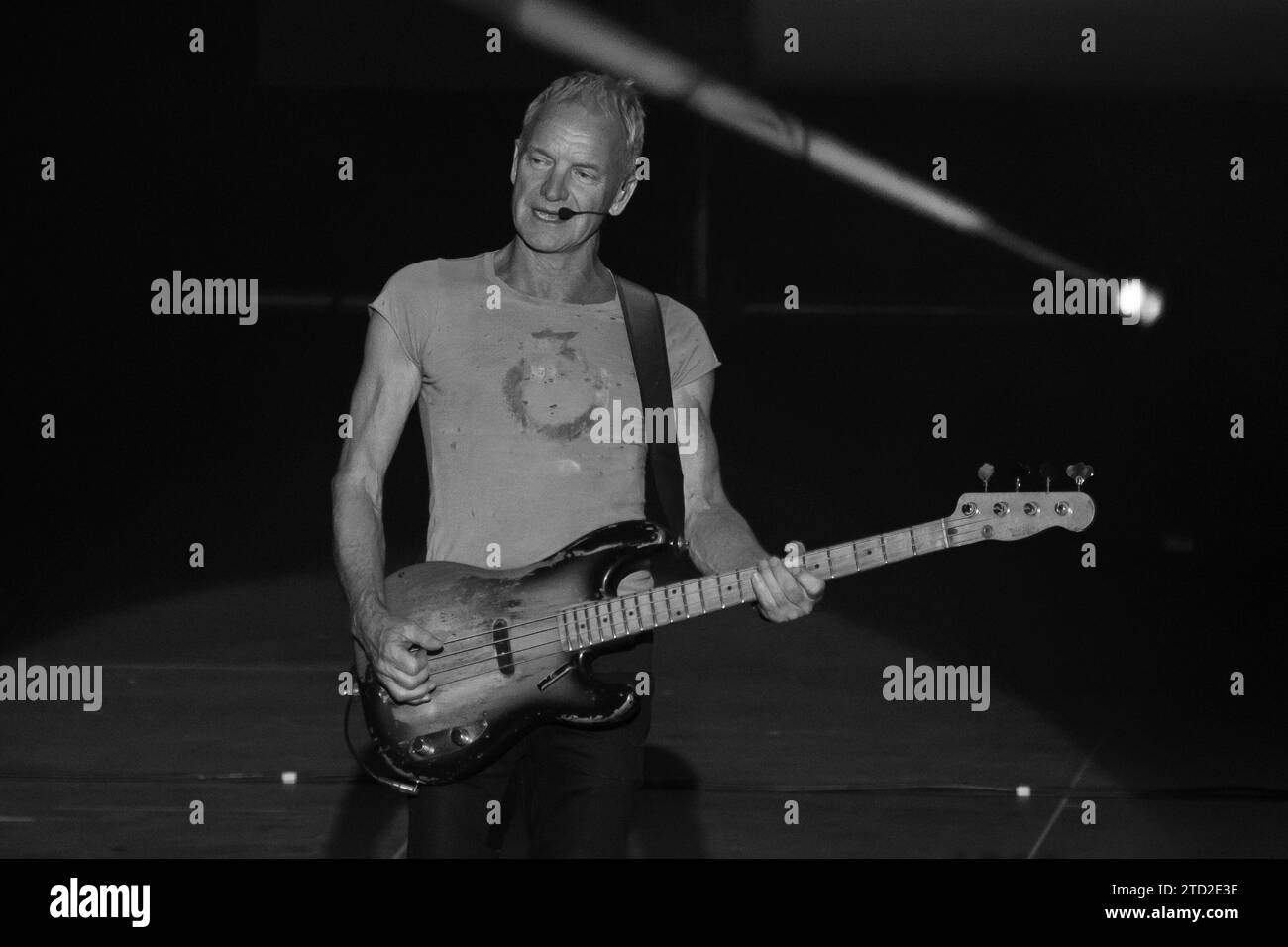 (Editorial use only) Singer Sting performing during Navidades Starlite ...