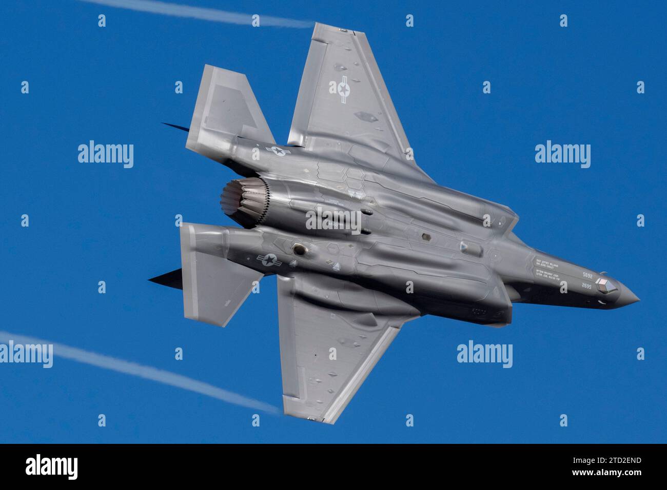Maj. Kristin “BEO” Wolfe demonstrates the capabilities of the F-35A ...