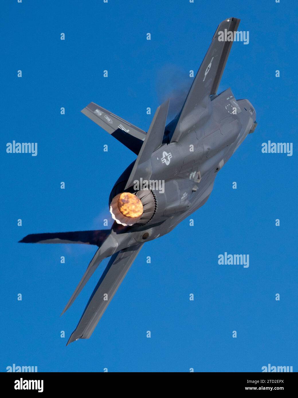 Maj. Kristin “BEO” Wolfe demonstrates the capabilities of the F-35A ...